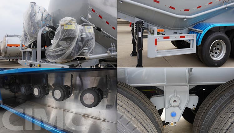 CIMC 3 Axle Dry Bulk Cement Tanker Trailer for Sales in Pakistan