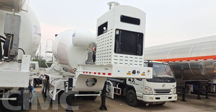 CIMC 3 Axle Concrete Cement Mixer Trailer for Sale in Mauritania