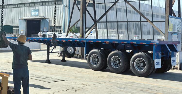 CIMC Flatbed Semi Trailer for Sale in Tanzania