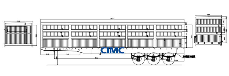 CIMC Side Wall Trailer & Fence Semi Trailer for Sale