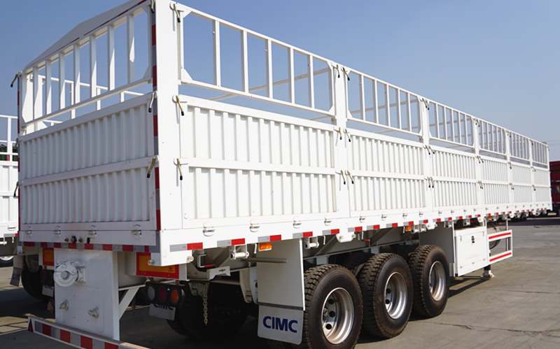 Tri Axle Stake Fence Semi Trailer-CIMC Manufacturer
